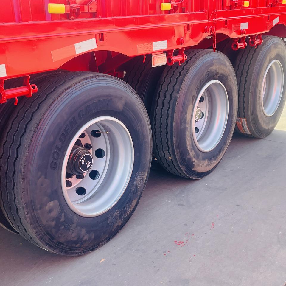 3 Axles Bulk Cargo Truck Trailer Heavy Duty Fence Semi Trailer 70 Ton ...