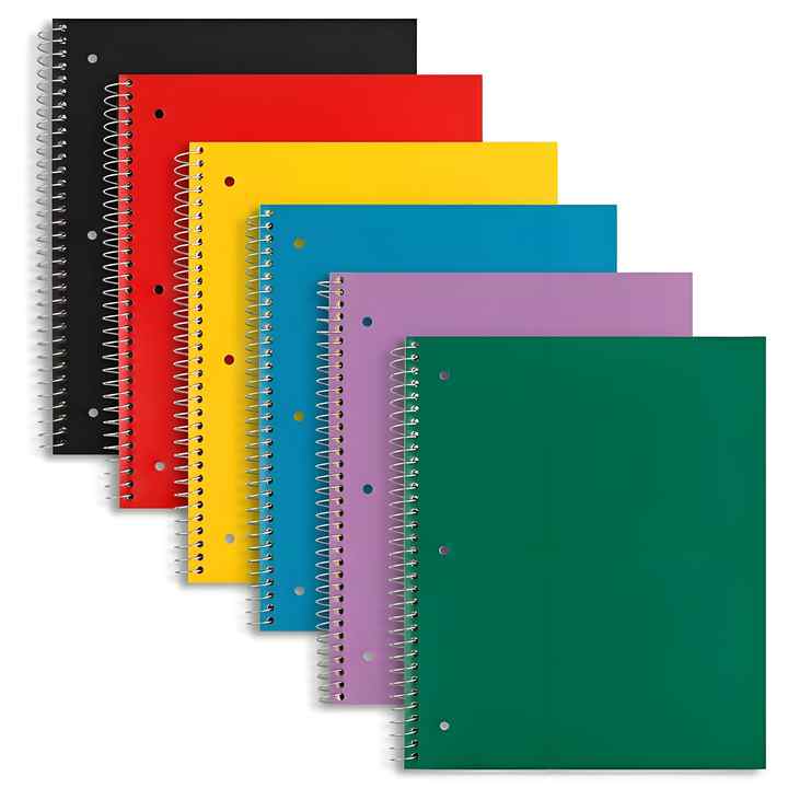 Hot Sale Classical Custom Color University Notebooks Printing College Ruled 5 Subject Paper ...