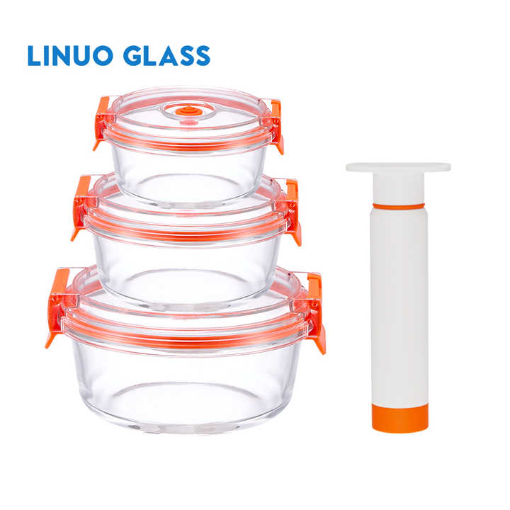 LINUO Storage Set - Keep Food Fresher with Borosilicate Glass