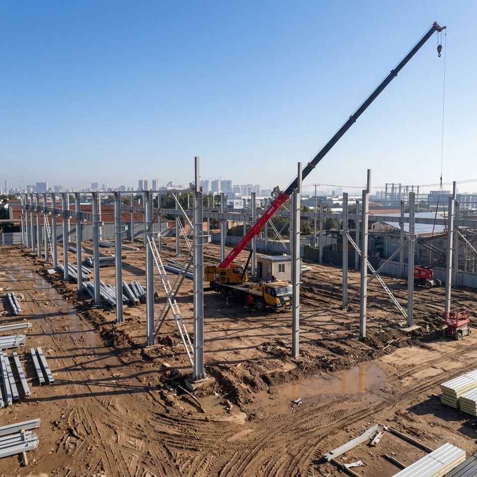 Fast-Shipping Steel Warehouse Building for African Factory, E-Commerce ...