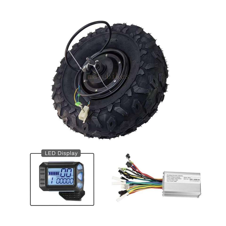 Low Speed 14.5 Inch Single Wheel Hub Motor 250W 350W 500W Controller ...