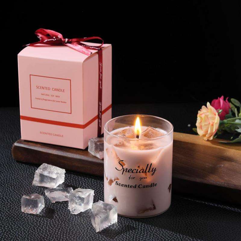 Luxury Heat Resistant High Borosilicate Glass Jar Scented Candle Soy ...