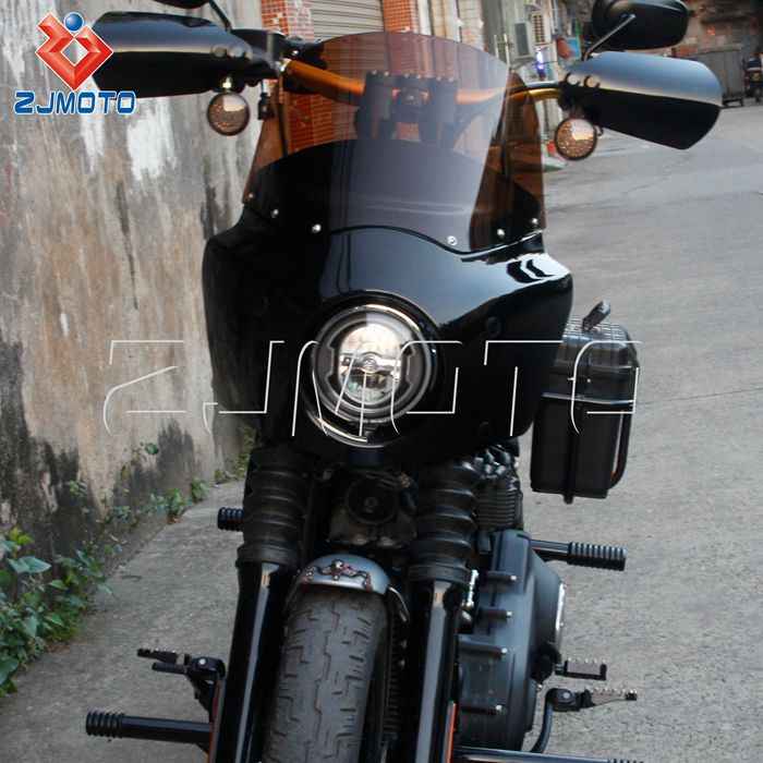 Motorcycle 11" Windshield - Smoke Deflector for Harley