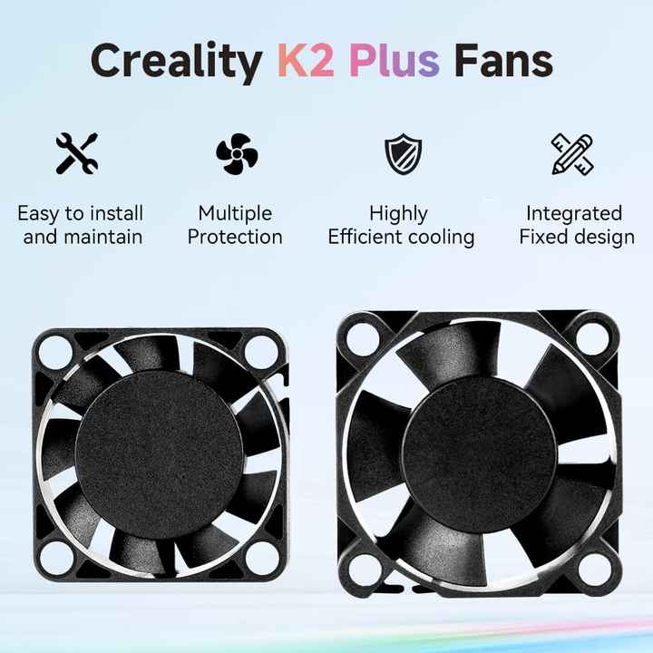 Creality K2 Plus/K2/K2 Pro Cooling Fans Original Axial Cooling Fan with ...