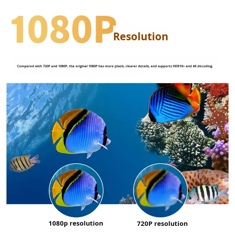Conference Portable 1080P HD CRT Projector Home Wireless Android Home ...