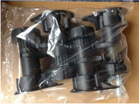 Plastic Kitchen Cabinet Legs - Black & Adjustable Design