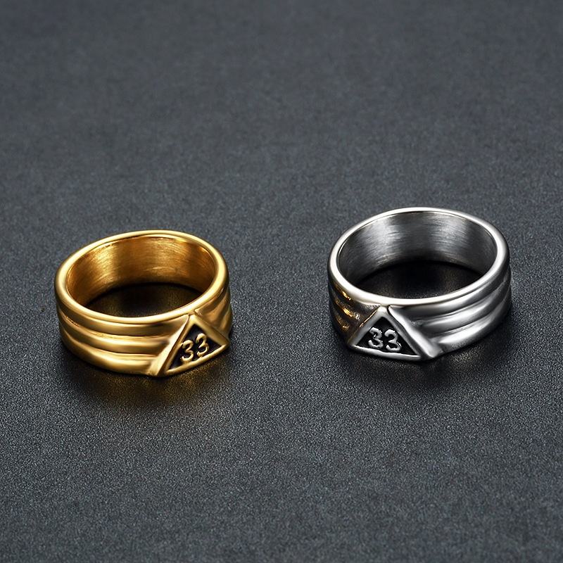 MECYLIFE Freemason Jewelry - Personalized Rings for Men
