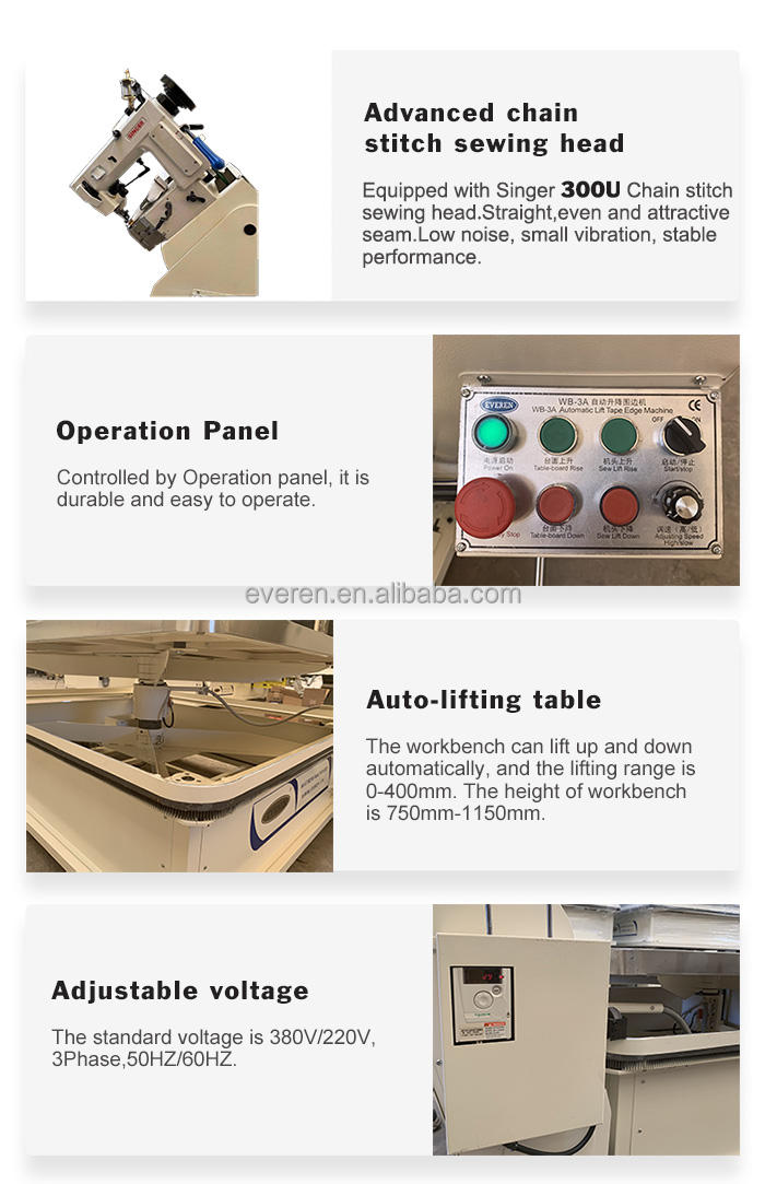 EVEREN Spring Mattress Semi-Automatic Hemming Machine Products from ...