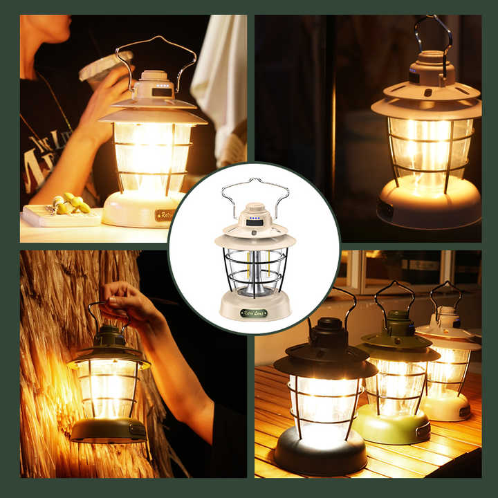 New Design Waterproof LED Outdoor Tent Night Retro Camping Light