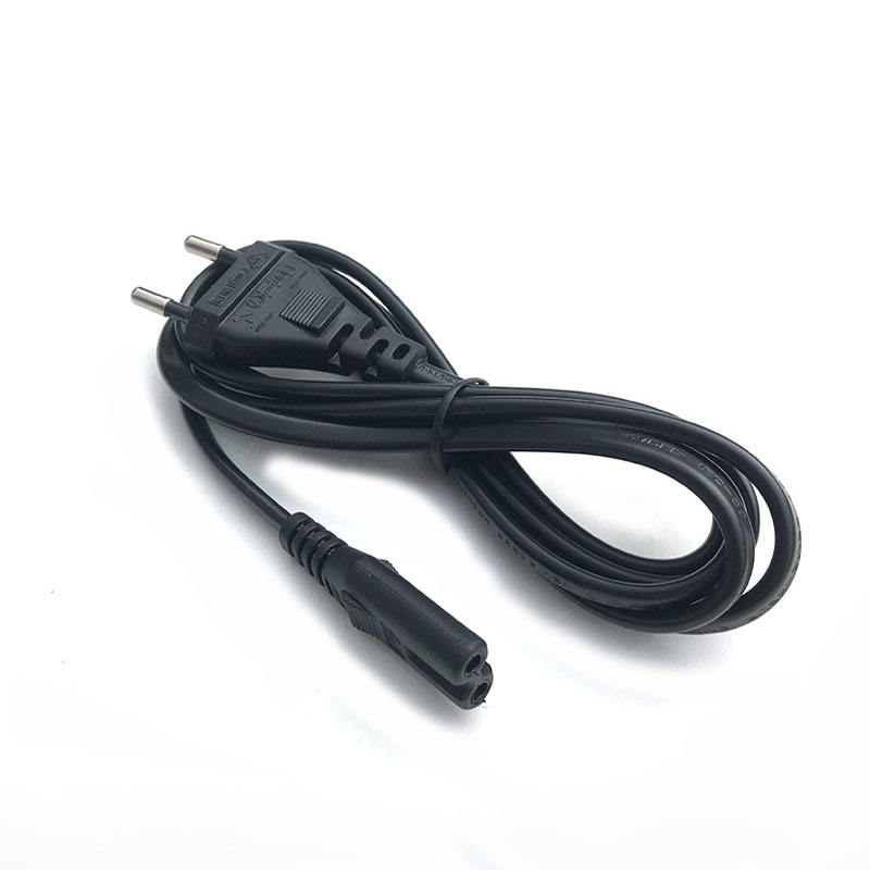 EU Plug to IEC C8 Plug Power Cable 1m/1.5m/2m/3m Lengths Durable PVC ...