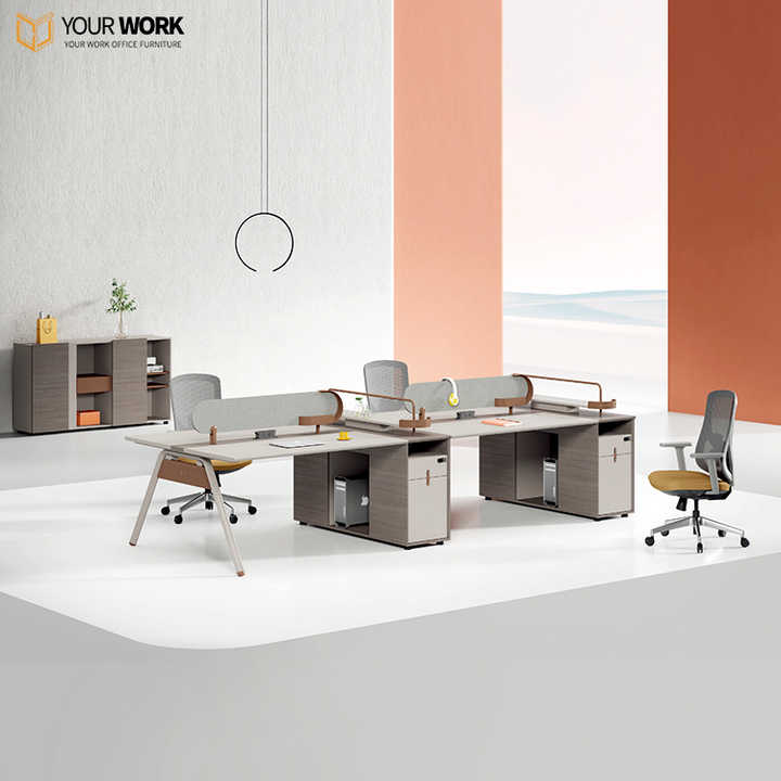 Modern Open Space Coworking Modular Office Table MDF Work Station Desk Furniture 4-12 Seater ...