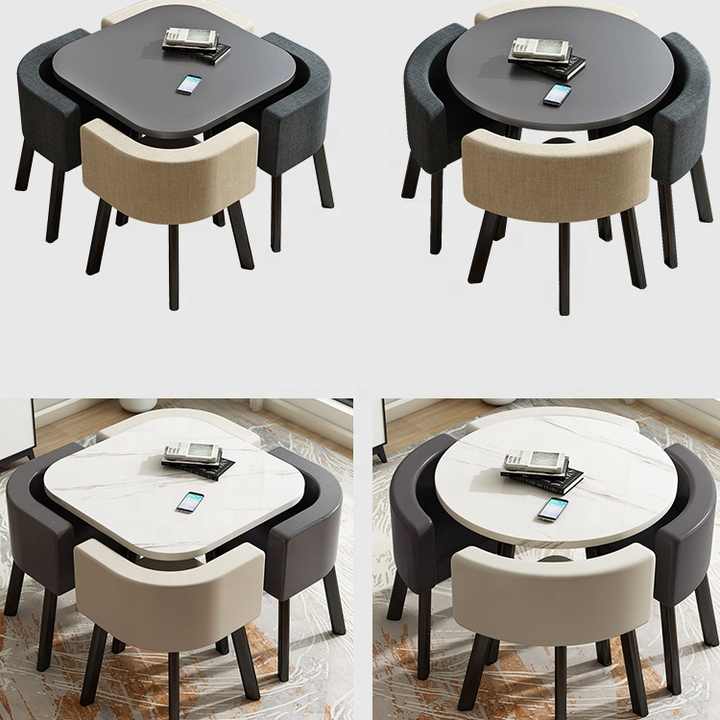 Modern Simple Design Dining Table and Chair Combination