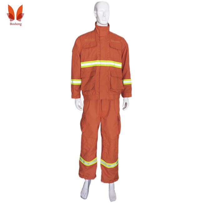 Forest Fireproof Clothing Forest Safety Clothing Orange Dyed Aramid ...