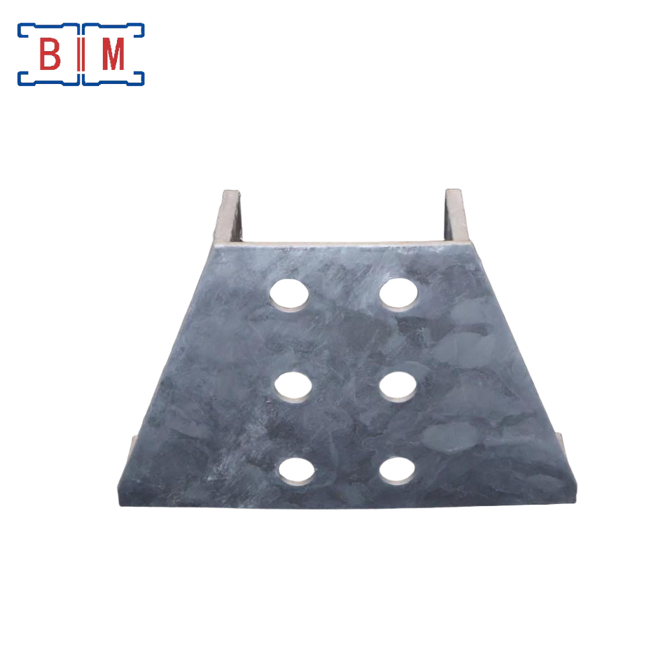 Unistrut Channel Heavy Duty HDG Custom-Shaped Post Base Plate T Type ...