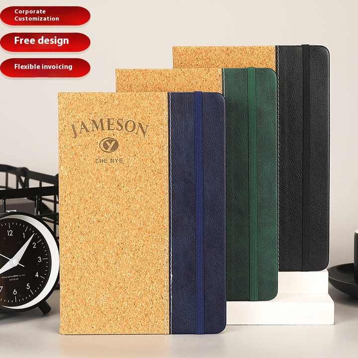 Cross-border Leather Thread Sewing A3 Hardcover Organizer/planner ...