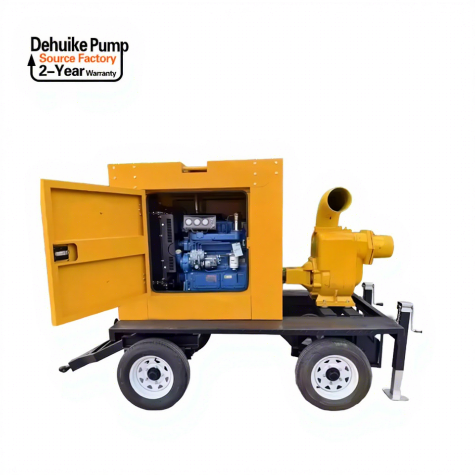 DEHUIKE diesel Water Pump 4/6/8/10Inch High Pressure Irrigation ...