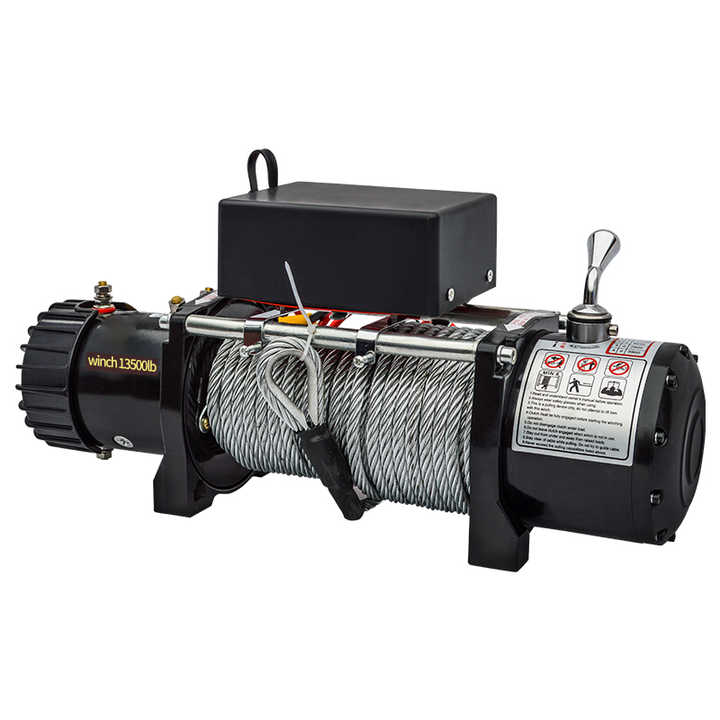 Car Electric Winch - 12v, 13500lbs, Stainless Steel