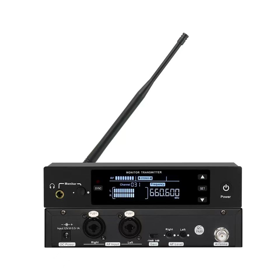 Wireless Body-Pack Monitors Stereo UHF Vocal in Ear System