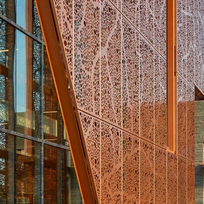 Wall Facadealuminum Facade Panel Cladding Aluminum Perforated Facade ...
