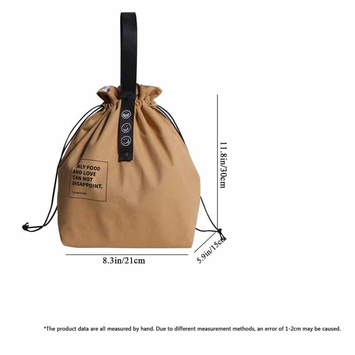 Wholesale Canvas Drawstring Lunch Bag - Insulated & Eco-friendly