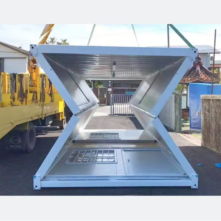 Custom Folding Container Home Prefabricated Modular 2Floor Z-Folding ...