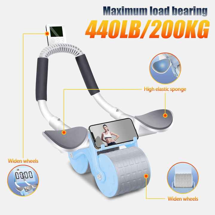 Double Ab Wheel Personal Fitness Set - Abs Roller Exerciser