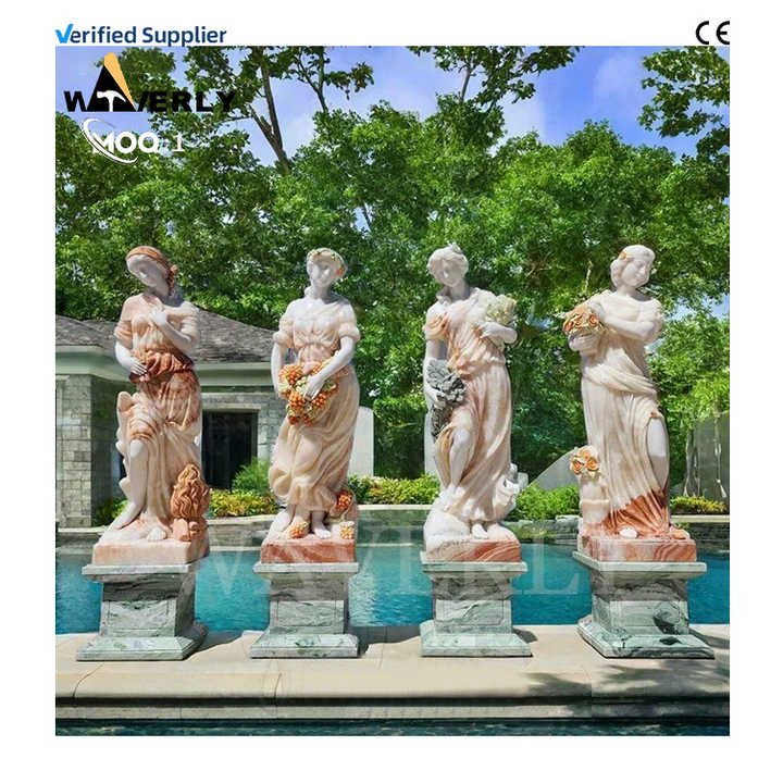 Outdoor Decor Natural Stone Life Size Greek Goddess Statue Custom ...