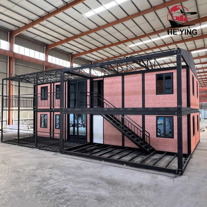 20-Foot Bi-Wing Prefabricated Container Pavilion Movable Green Space 2 ...