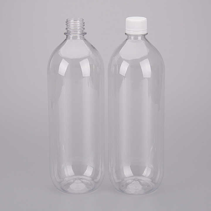 1000ml 1L logo Customized Transparent Cylindrical PET Disposable Soda ...