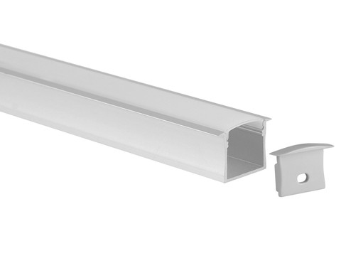 Housing Aluminium Profile pc matte black cover for Led Strip bar light ...