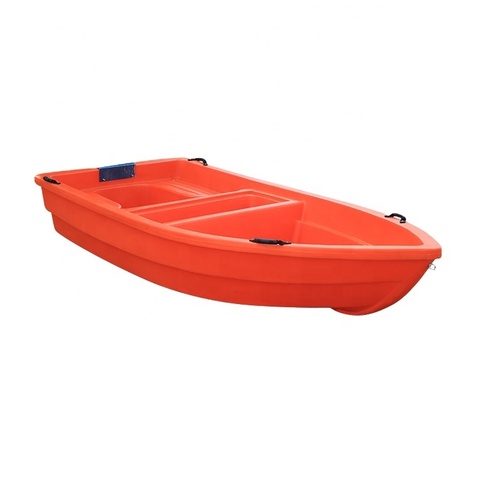 Double Deck 3 Persons 2.7 Meter Small Hard PE Plastic Motor Boat For ...