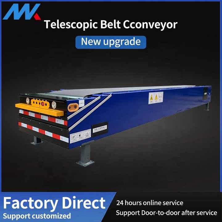 Factory Container Mobile Unloading Telescopic Automatic Truck Loading and System Movable ...