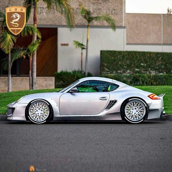 Porsche 987 Boxster Cayman Wide Body Kits - Fiberglass Spoilers