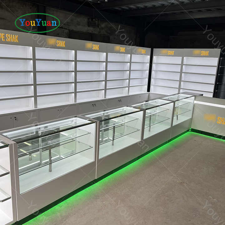Modern Luxury Pharmacy Shop Retail Display Cases with Locking Feature ...