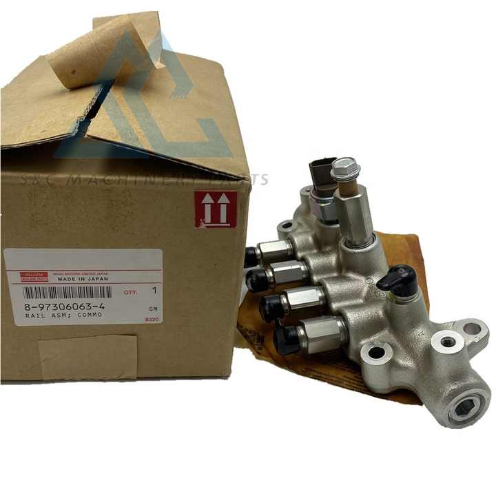 High Pressure Common Rail Assembly 095440-0350 8-97306063-4 8973060634 ...