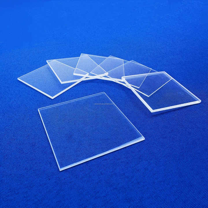 High Temperature Thick Fused Polished Quartz Glass Plates JGS1 JGS2 ...