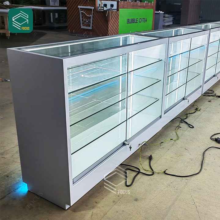 Custom Cigarettes Multiple Cabinet Rack - Glass Display
