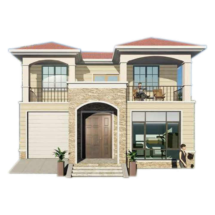 Modern Two-Story Light Steel Keel Structure Prefabricated Prefab Villa ...
