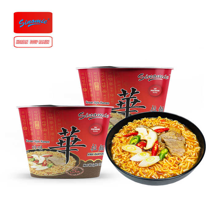 [SINOMIE] Korean Instant Noodles Mushroom Beef Flavor HALAL Ramyun Shin ...