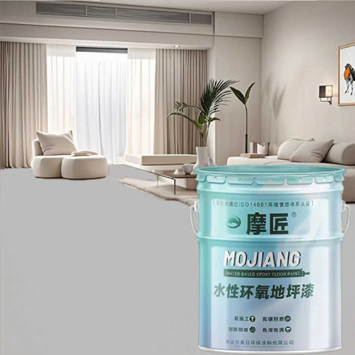 Guangzhou Flake Light Grey Waterborne Epoxy Floor Paint for Residential ...