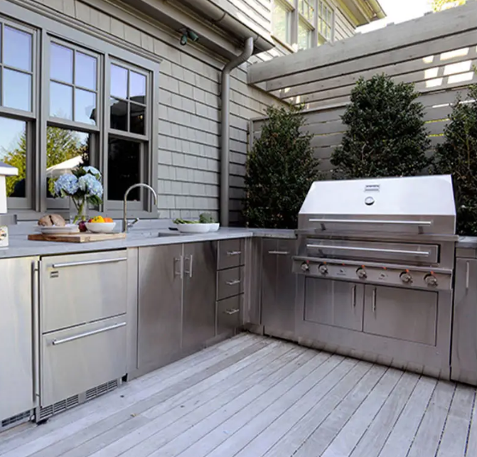 Outdoor Kitchen Outdoor Garden Kitchen Set Kitchen BBQ Cabinets ...