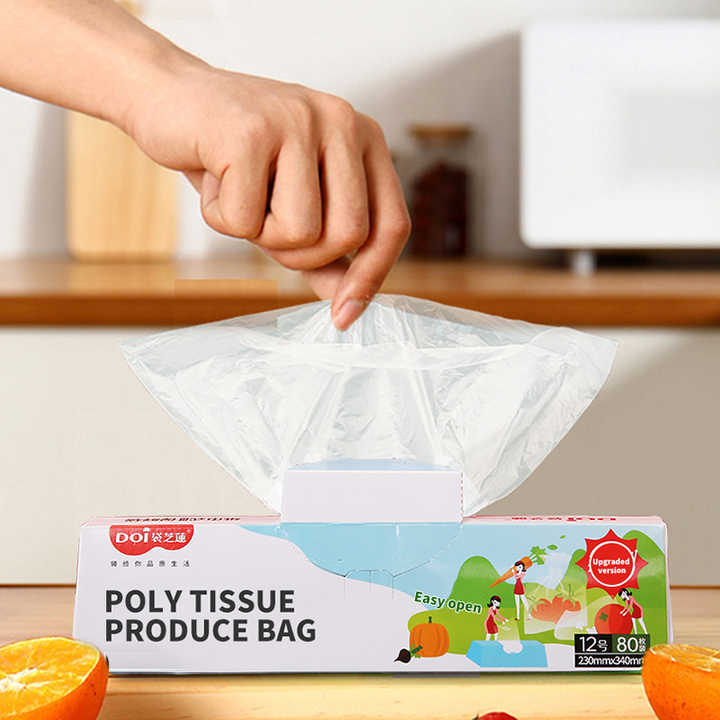 Customizable Plastic Produce Bags - Durable & Versatile