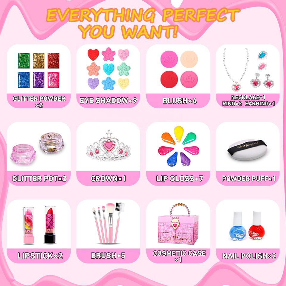 Princess Makeup DIY Bead Bracelet Making Kit for Girls Play Game ...