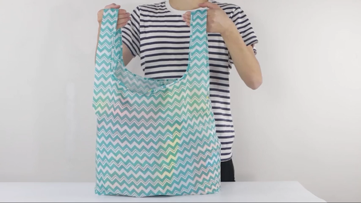 Custom Nylon Foldable Grocery Bags - Eco-Friendly & Reusable