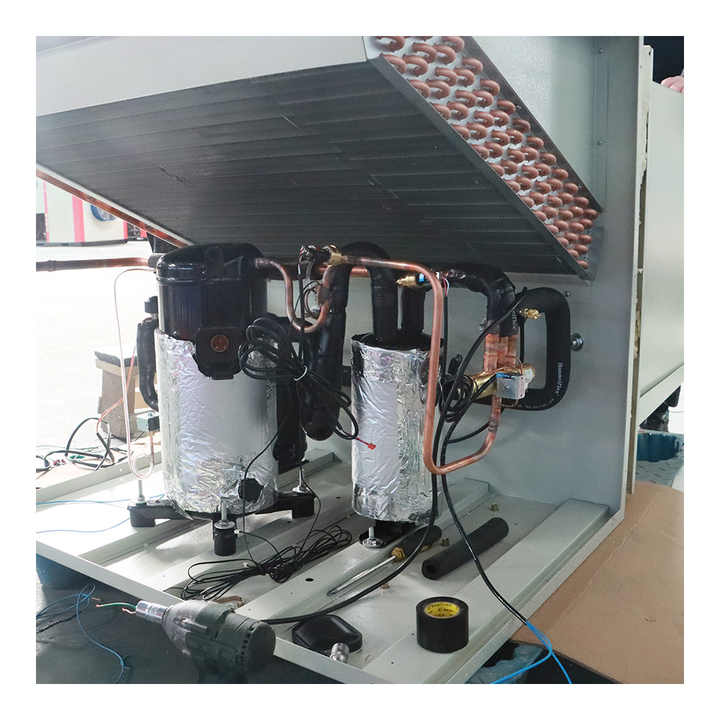 4HP Refrigeration Freezer Wall Mounted Monoblock Condensing Unit for -18 Degree 5*5*3m Cold ...