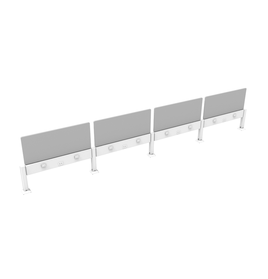 OMNI Office Partitions Power Beam Panel Fence Modern Steel for Height ...