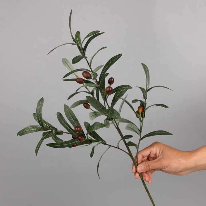 A-471 Wedding Olive Branch Stems Artificial Faux Olive Branch Silk ...