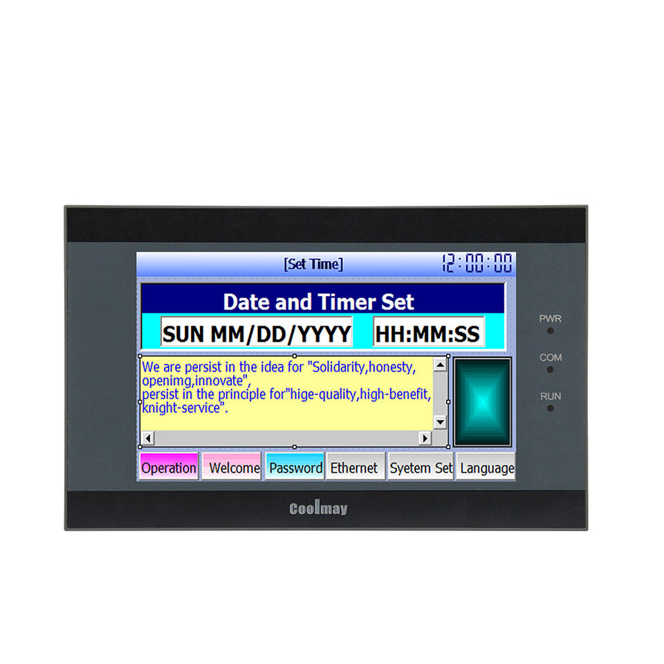 All-in-one HMI PLC Integrated 5 Inch Touch Screen 800x480