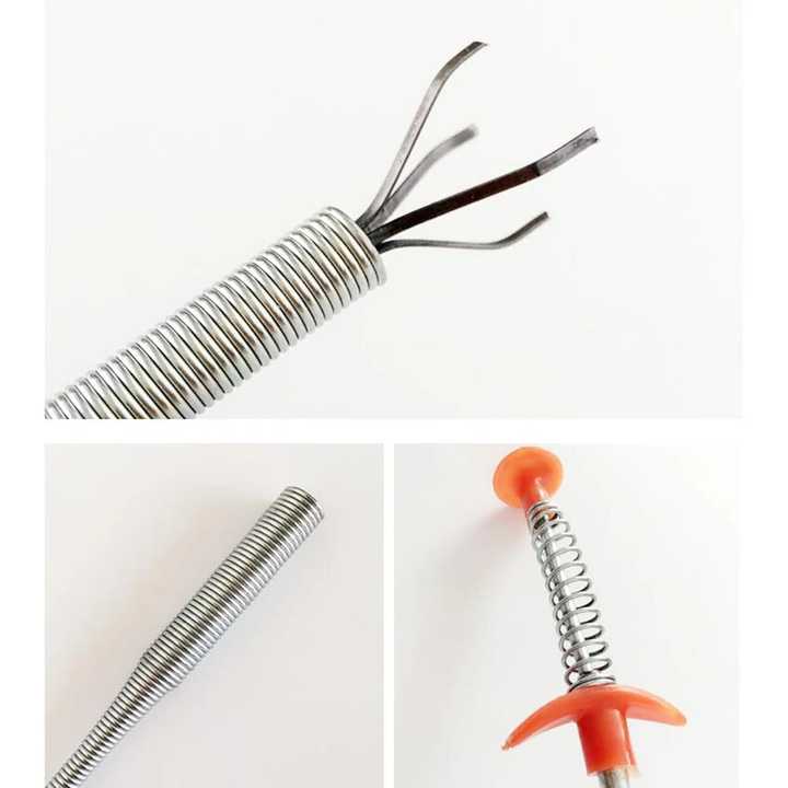 4 Claw Flexible Long Reach Pick up Tool Bend Curve Grabber Spring Grip ...