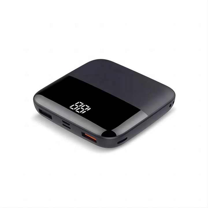 ABS Mini Power Bank 10000mah Dual USB Portable Charger ultra Slim ...
